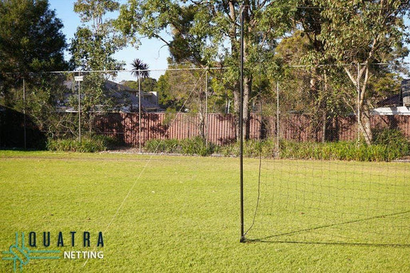 Ball Stop Barrier Nets with 2 Support Posts - 100mm sq (Multiple Sizes ...