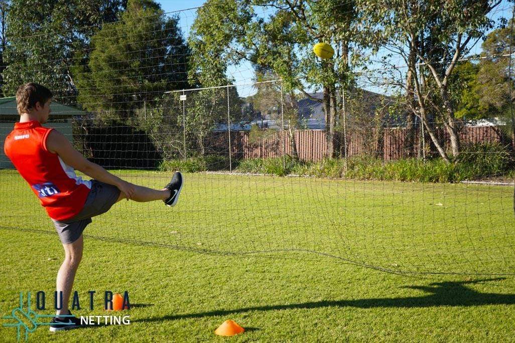 Ball Stop Barrier Nets with 2 Support Posts - 100mm sq (Multiple Sizes ...