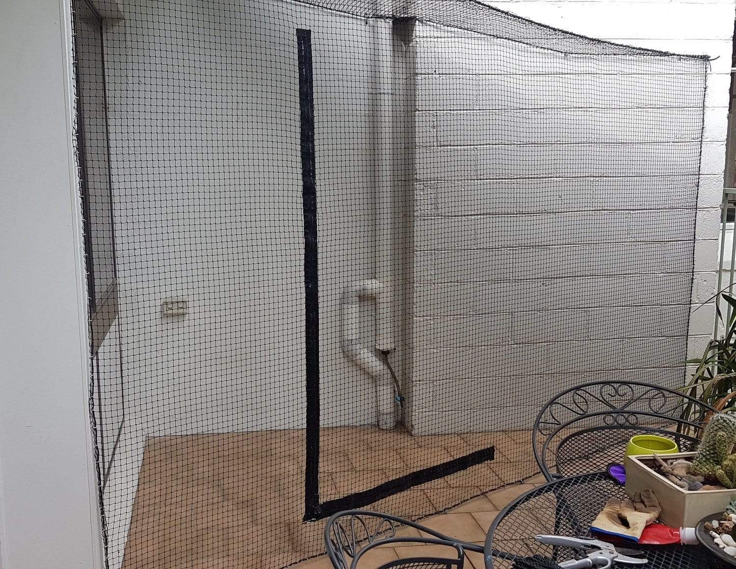 Stainless Steel Complete Wall Net with F-Zipper (3.5m x 3.5m Netting ...